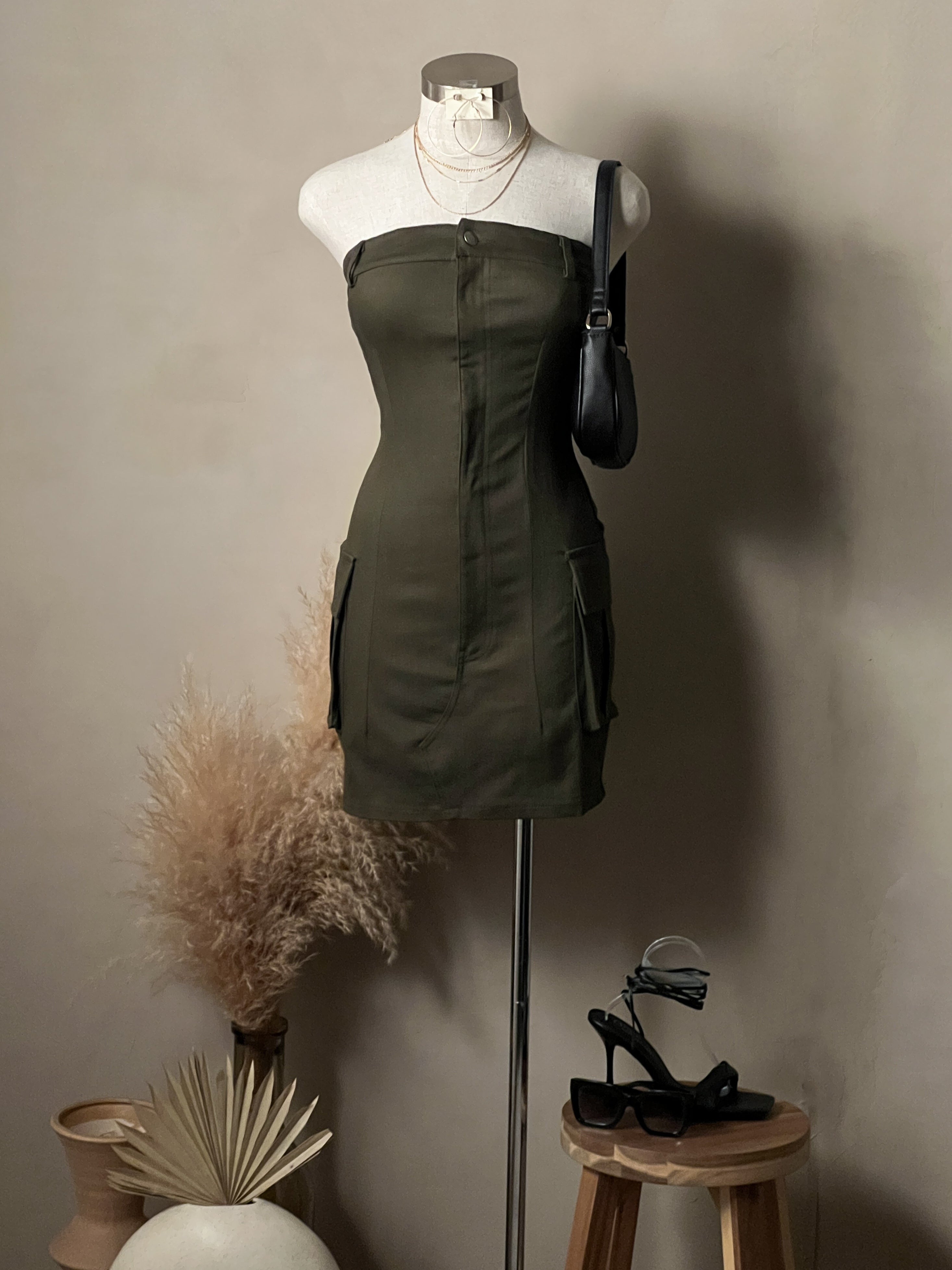 Kim Cargo Mini Dress – Fashion Trend LA, Inc